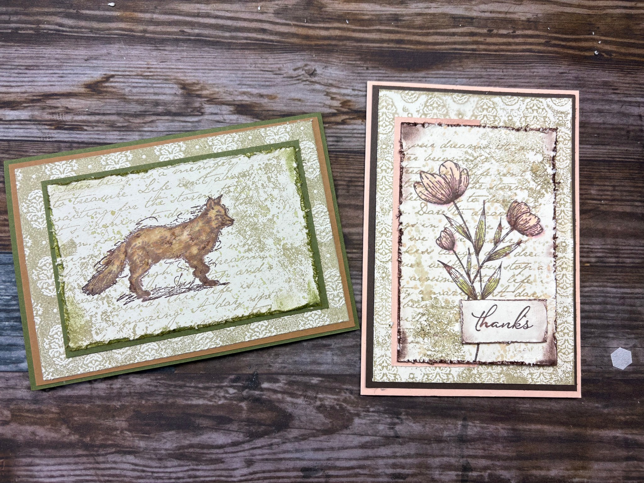 Vintage & Distressed Card Making Techniques – Drunk Dog Creative